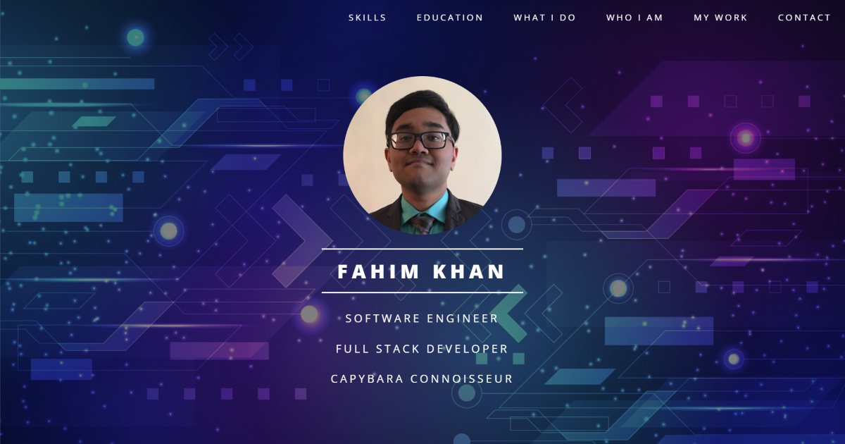 Fahim Khan's Portfolio